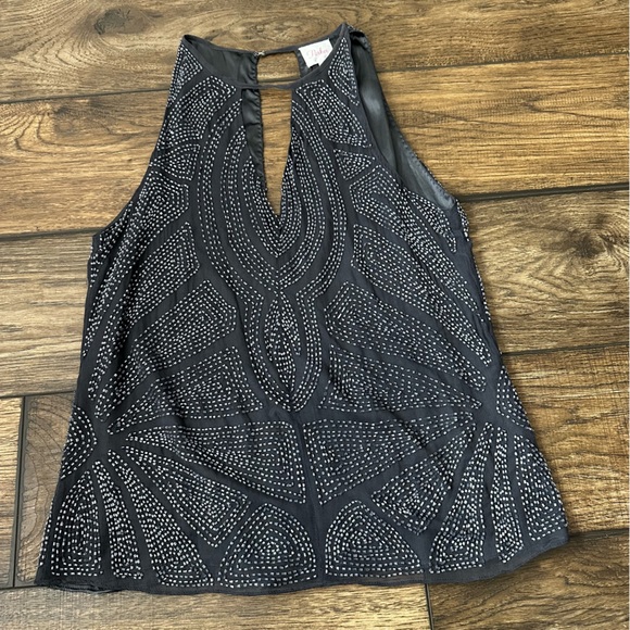 Parker | Tops | Parker Beaded Evening Silk Tank Top | Poshmark